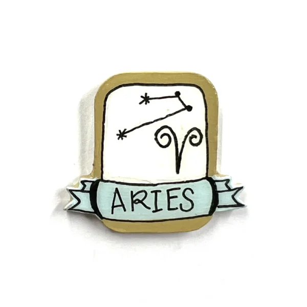 Pin Astrológico Aries - Lemurina
